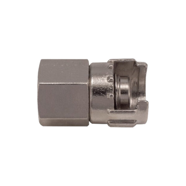 Fitting with milled nut for bayonet connection female thread 1/4 BSP ...